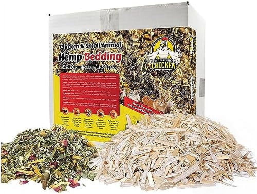 Hemp Bedding for Chicken Coop, with Anti Odor Herbs - Small Animal ...