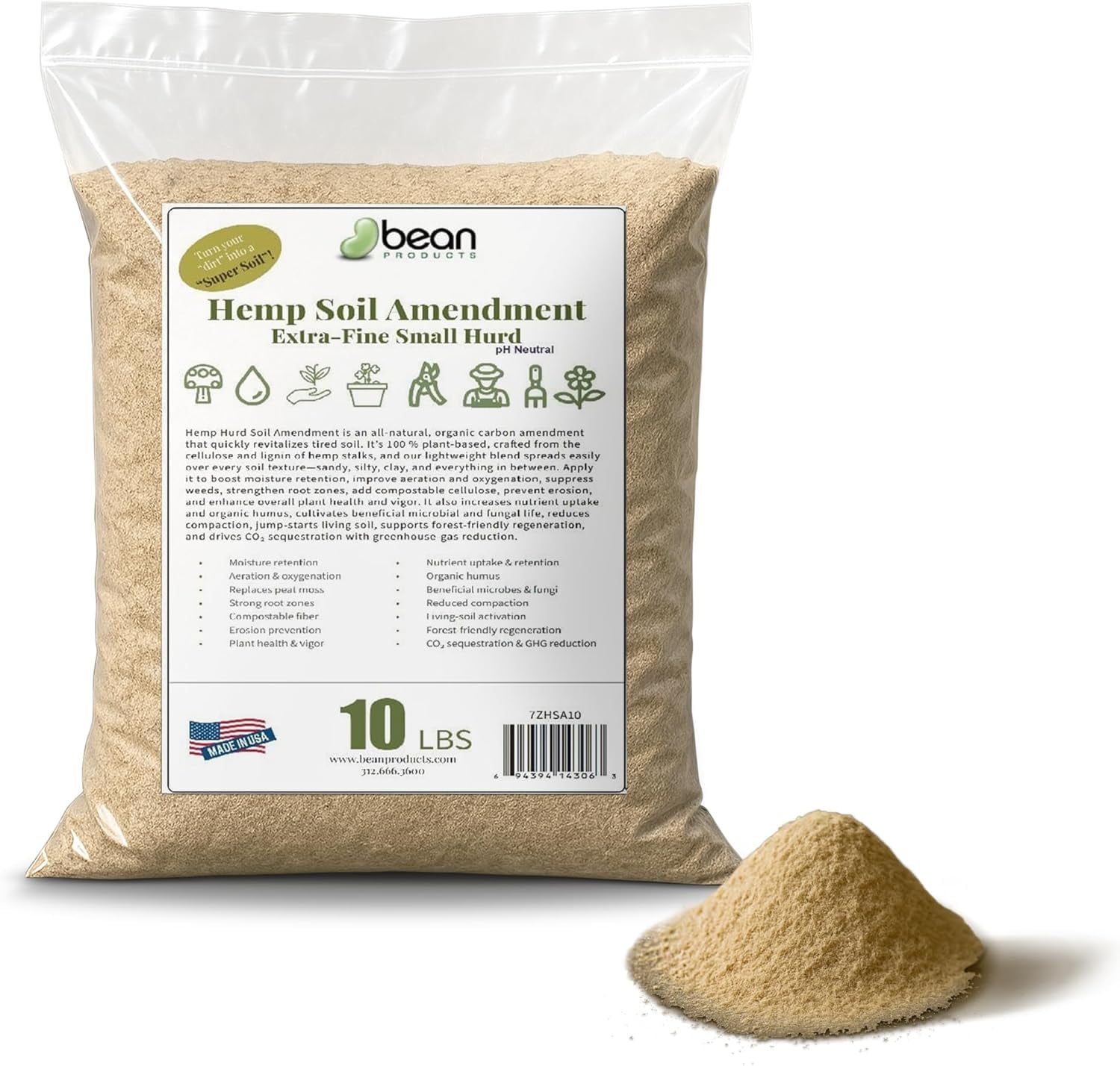 Hemp Chicken and Animal Bedding Natural Ground Hurds - Super Absorbent ...