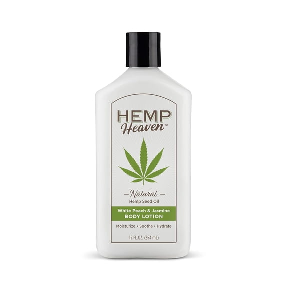 Hemp Heaven Body Lotion Peach & Jasmine Scent - 12 oz - Moisturizing ...