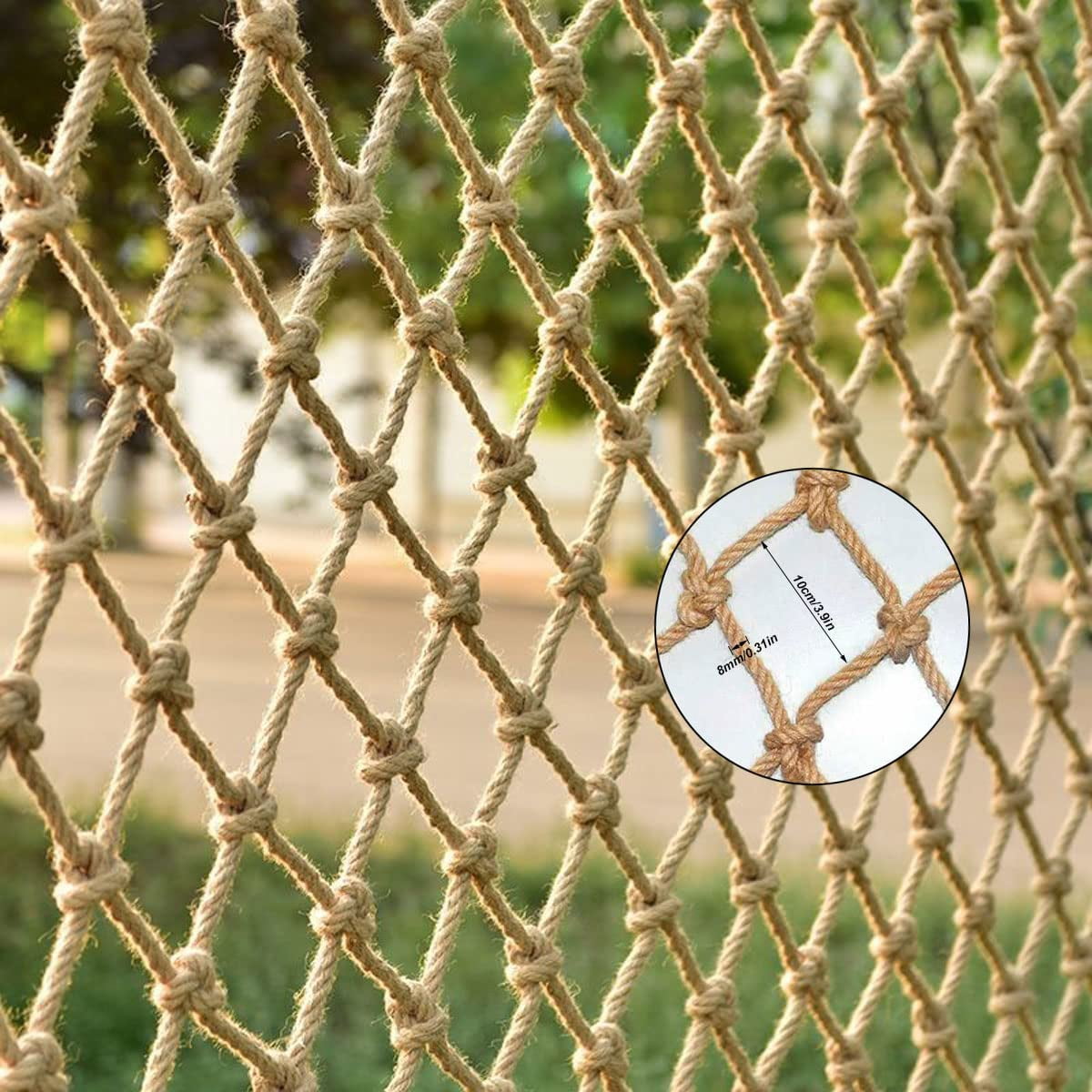 Hemp Rope Net for Child Safety Net Rope Fence Stairs Balcony Railings ...