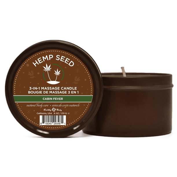 Hemp Seed 3-in-1 Massage Candle Cabin Fever 6oz/ 170 G - Walmart ...