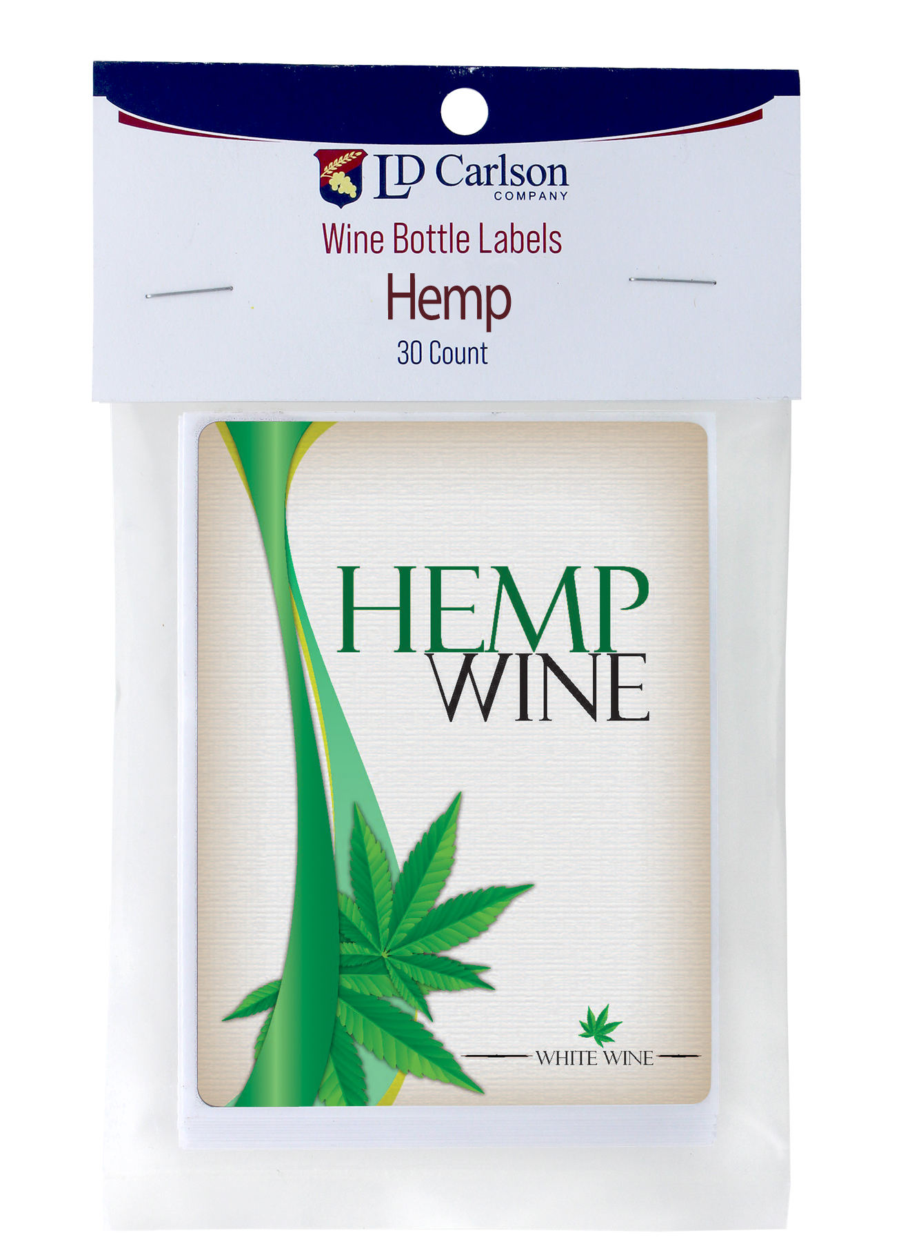 Hemp Wine Bottle Labels 30/Pack Mist Collection - Walmart.com