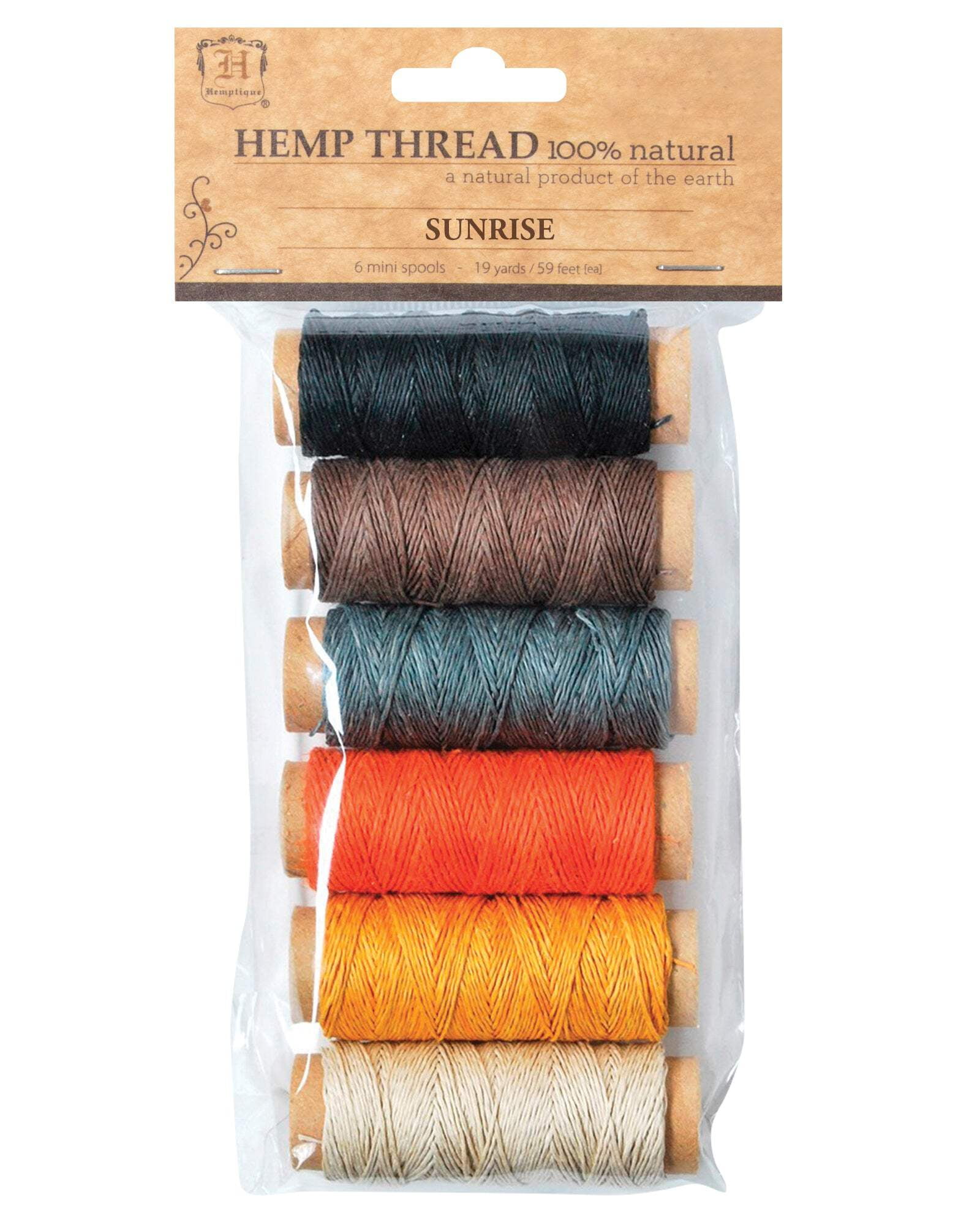 Hemptique 2-Ply Hemp Thread Mini Spools, 6-Pack - Walmart.com