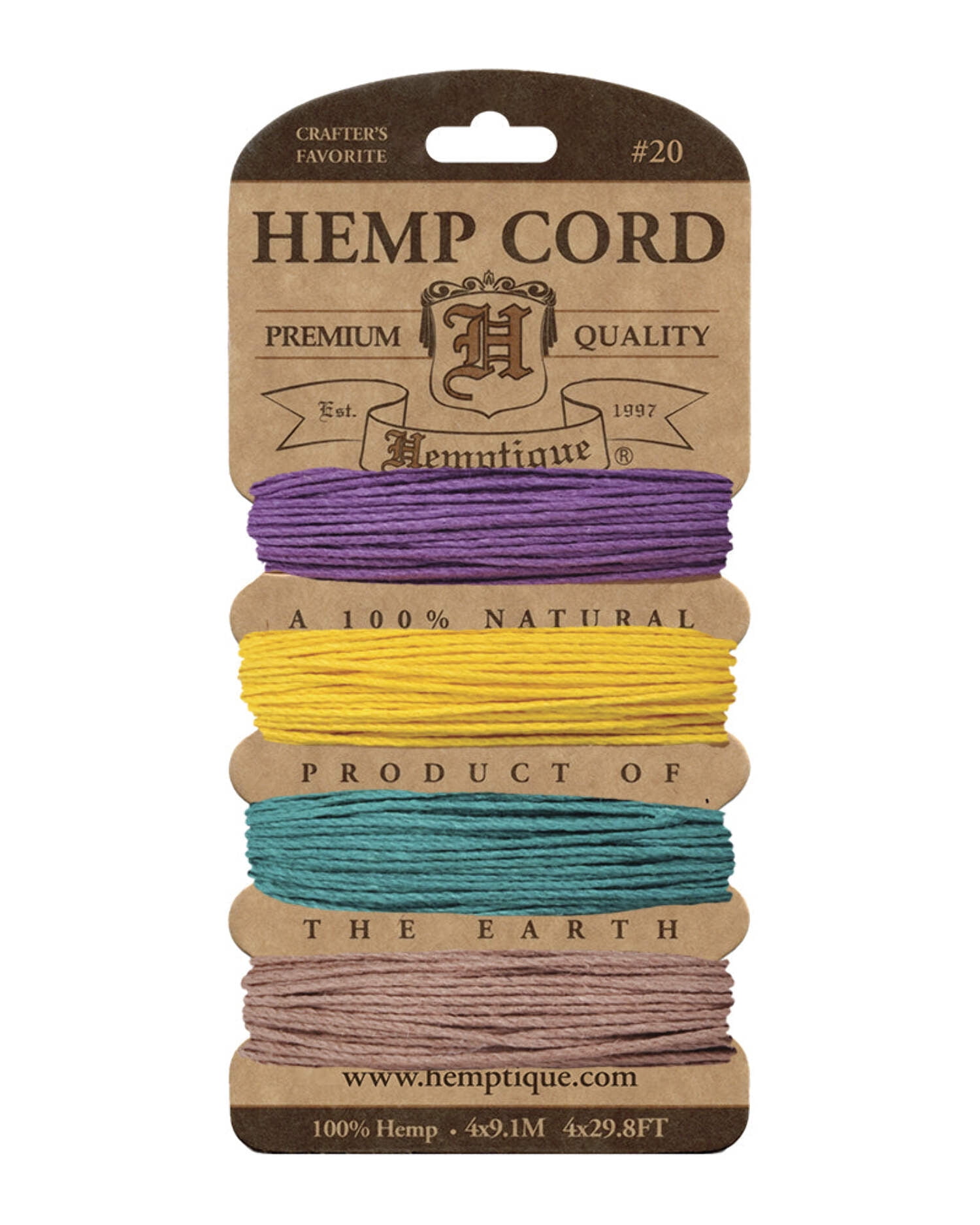 Hemptique #20 Hemp Cord Cards - Walmart.com