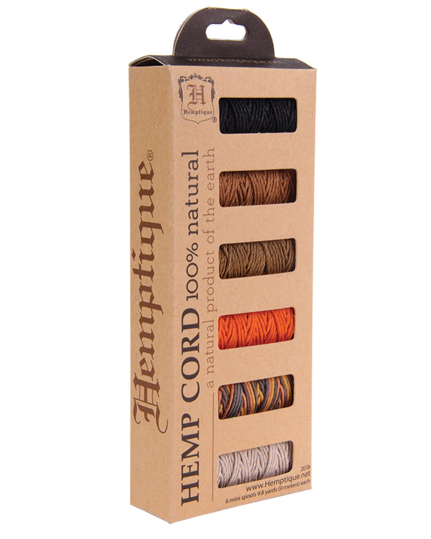 Hemptique #20 Mini Hemp Twine Spools Pack for Arts & Crafts - Walmart.com