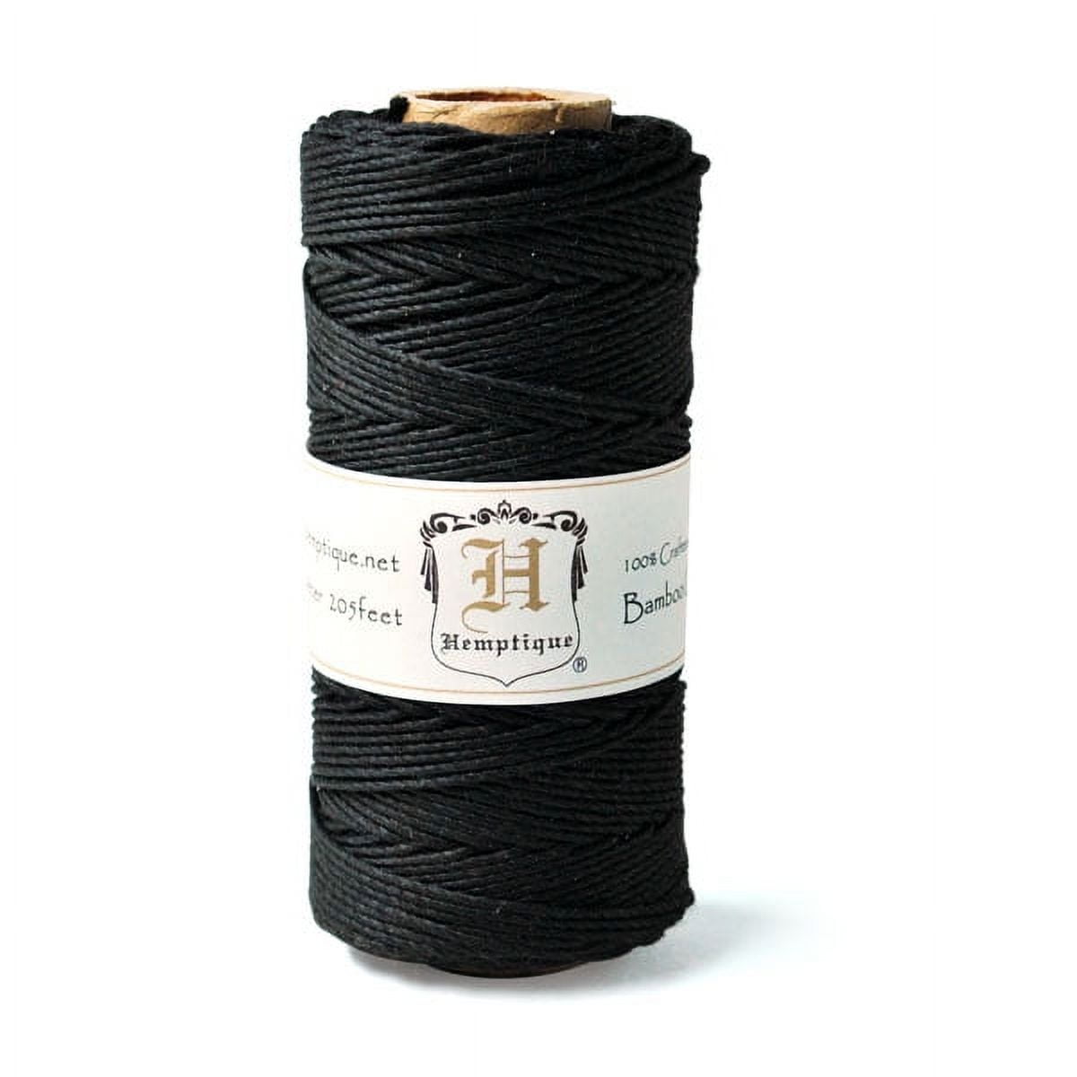 Hemptique Bamboo Cord Spool, Black - Walmart.com