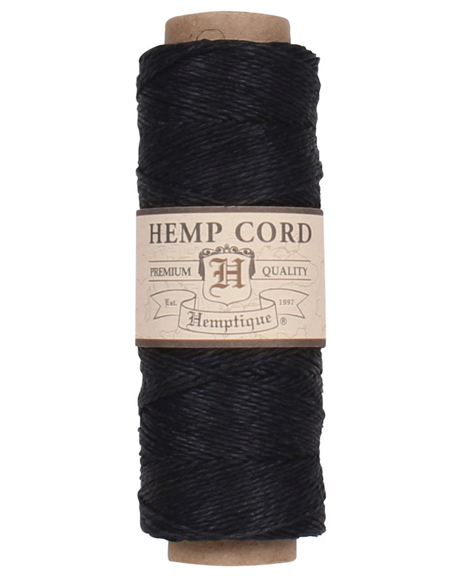 Hemptique Hemp Cord Spool 10lb 205'-Black - Walmart.com