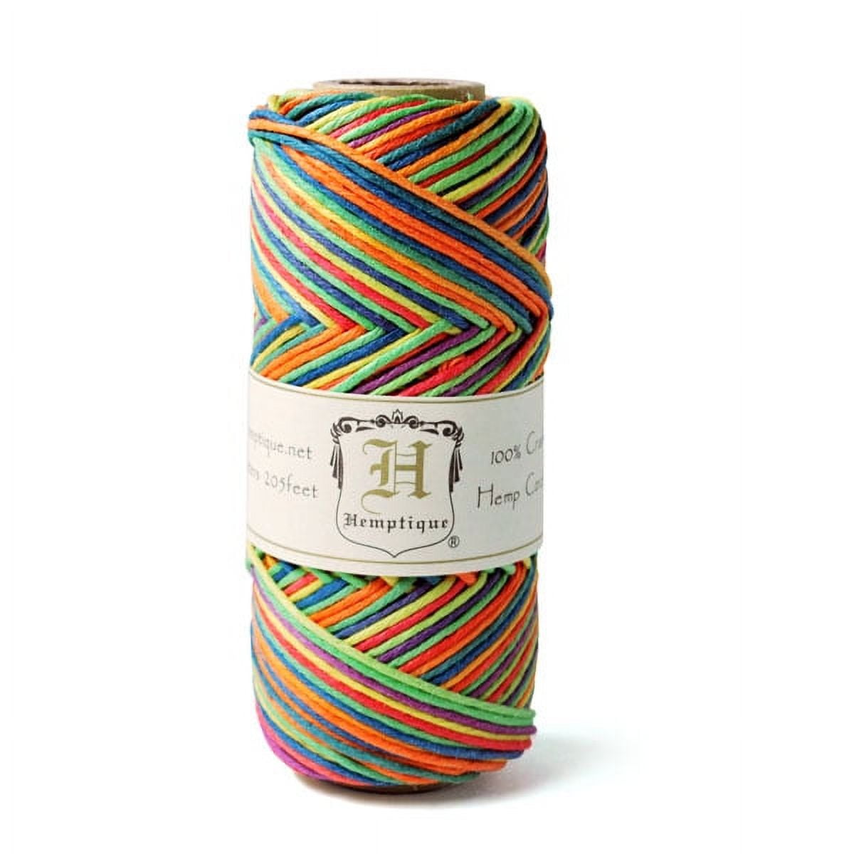 Hemptique Hemp Cord Spool, 20 lb., Rainbow - Walmart.com