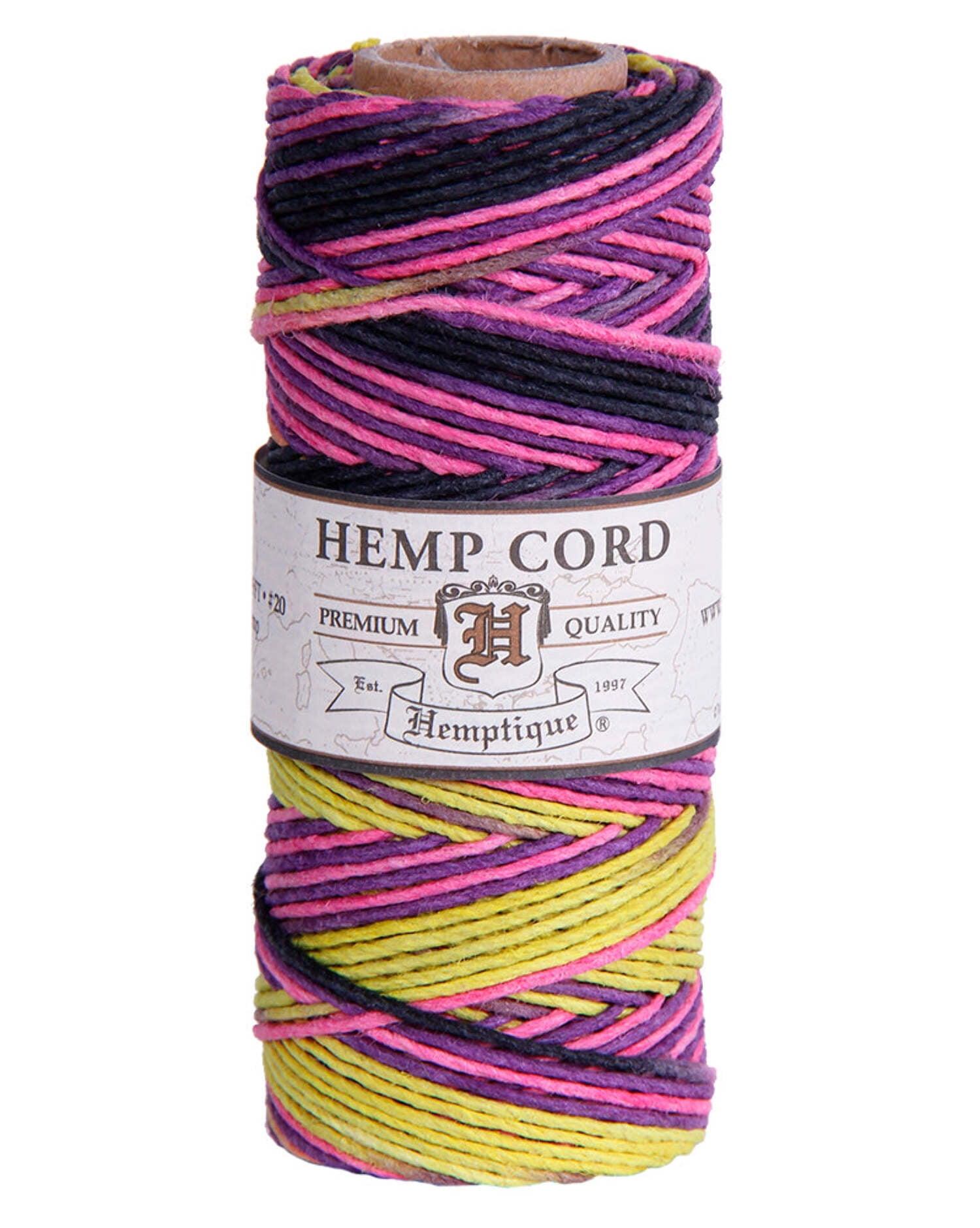 Hemptique Hemp Cord Spool Variegated 20# 205 Feet/Pkg-Carousel ...