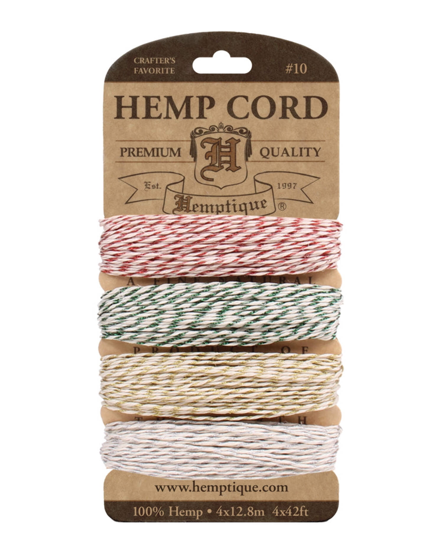 Hemptique Metallic Hemp Cord - Walmart.com