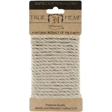 Hemp Cord: 20lb Weight, Black, 205 feet - Walmart.com
