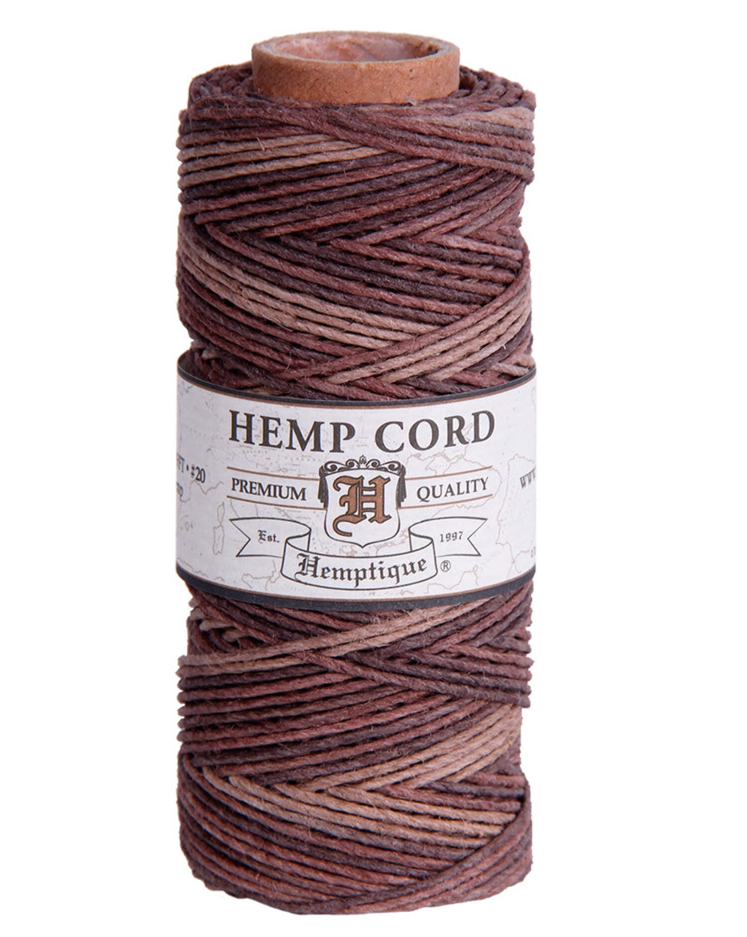 Hemptique Hemp Variegated Cord Spool 20lb 205'-Earthy - Walmart.com