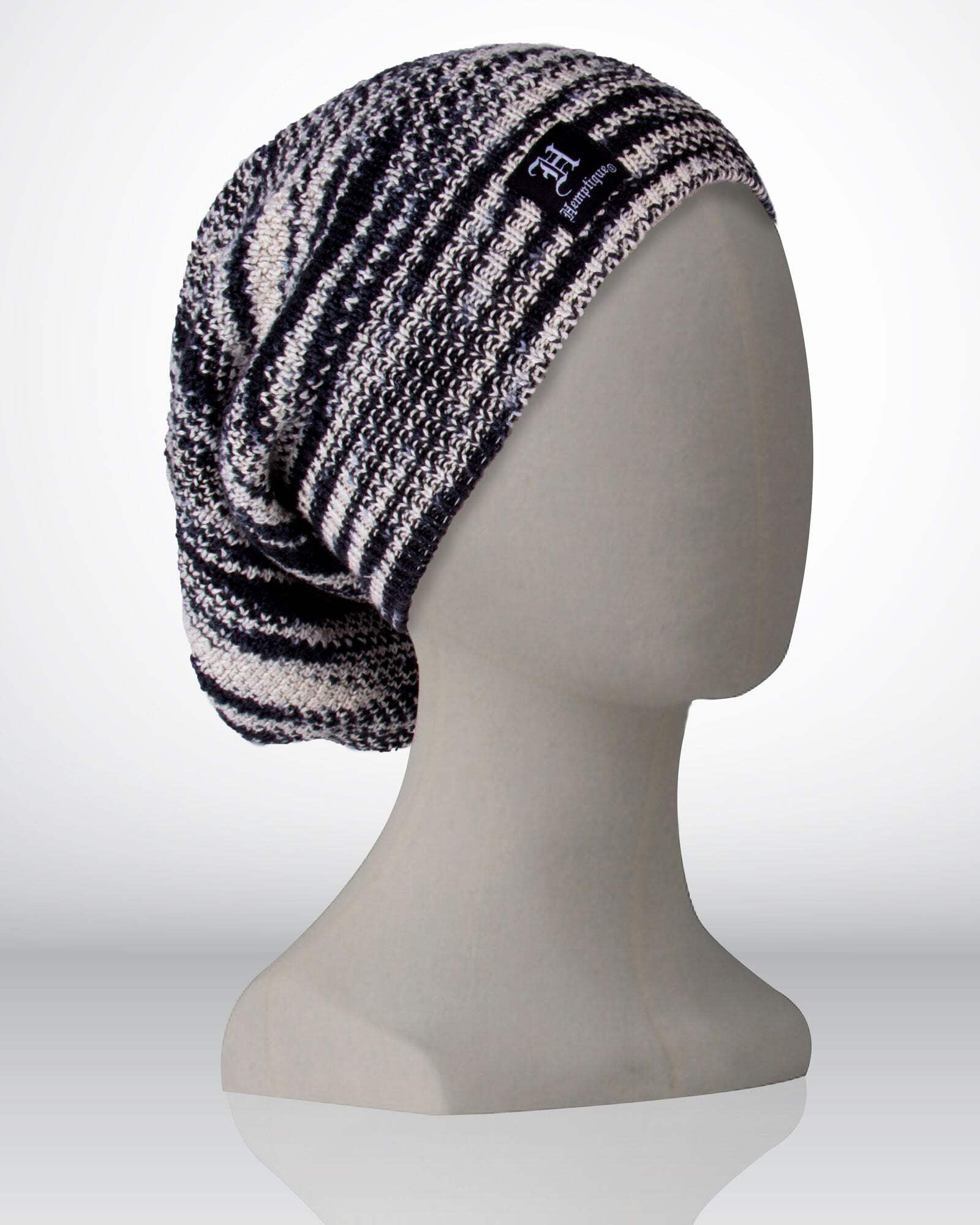 Hemptique Unisex Long Hemp Knit Beanie Hat - Natural - Walmart.com