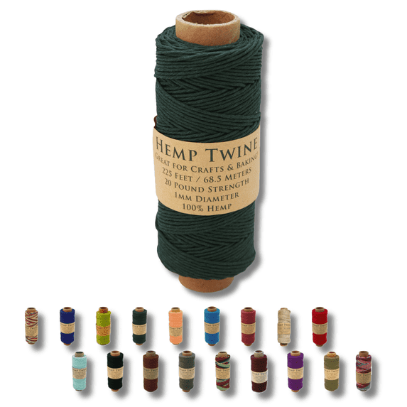 Hemptopia 1mm Hemp Twine Spool 225 ft – 100% Natural Hemp String Cord ...