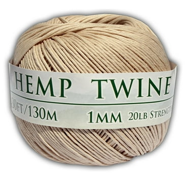 Hemptopia 1mm Bee's Wax Hemp Twine Spool - 700ft - Arts and Crafts ...