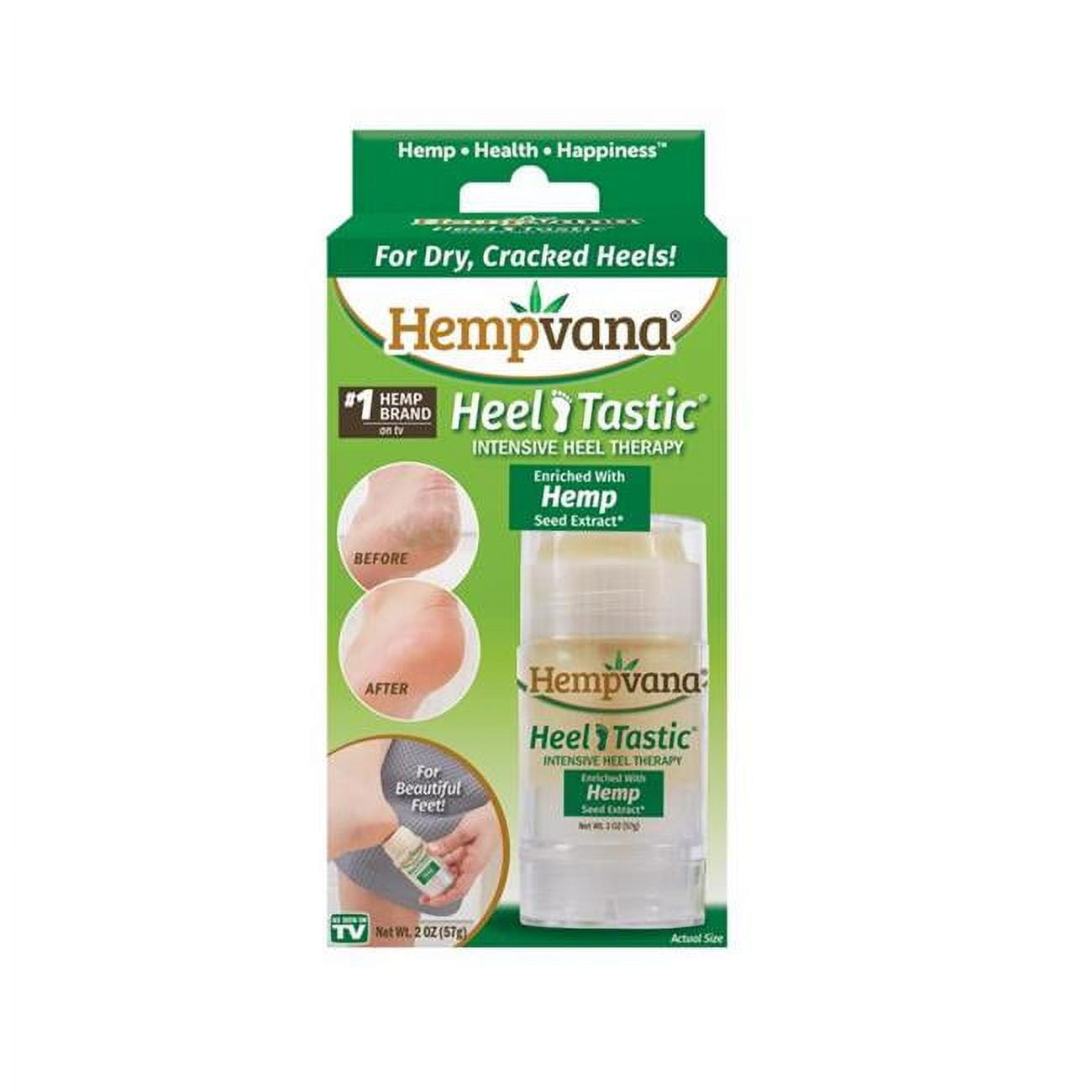 Hempvana Heel Tastic Balm, 2 oz - Foot Cream for Cracked Feet, Clear ...