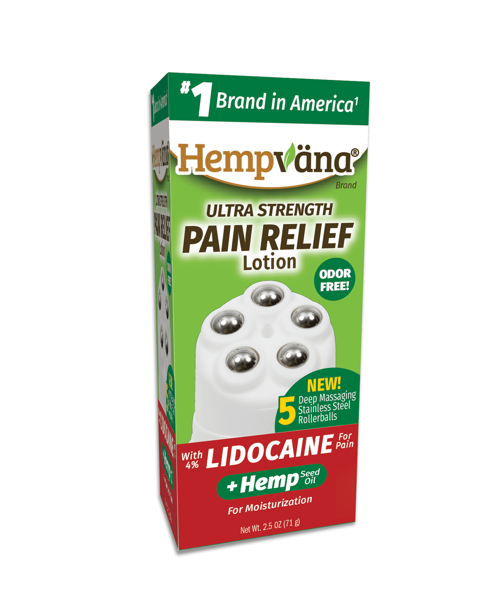 Hempvana Pain Relief Lotion with Lidocaine and Hemp Seed Oil ...