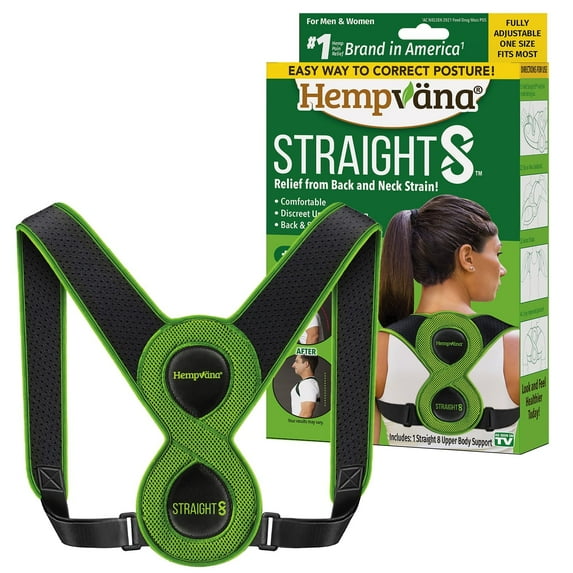 Hempvana Lightweight Posture Corrector, Fully Adjustable, Shoulder Pain ...