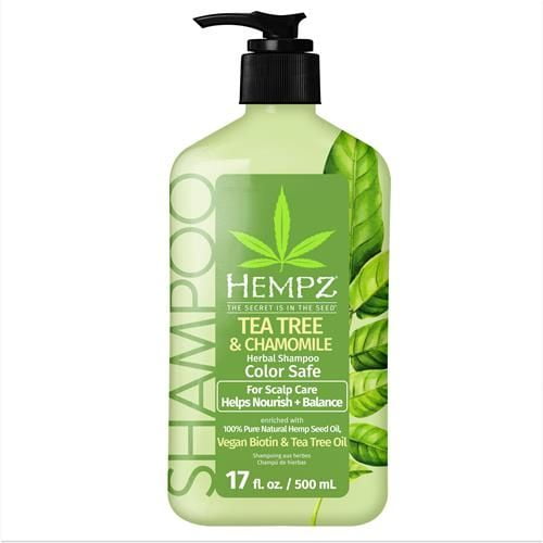 Hempz Biotin Hair Shampoo - Tea Tree & Chamomile - For Scalp Care Hair ...