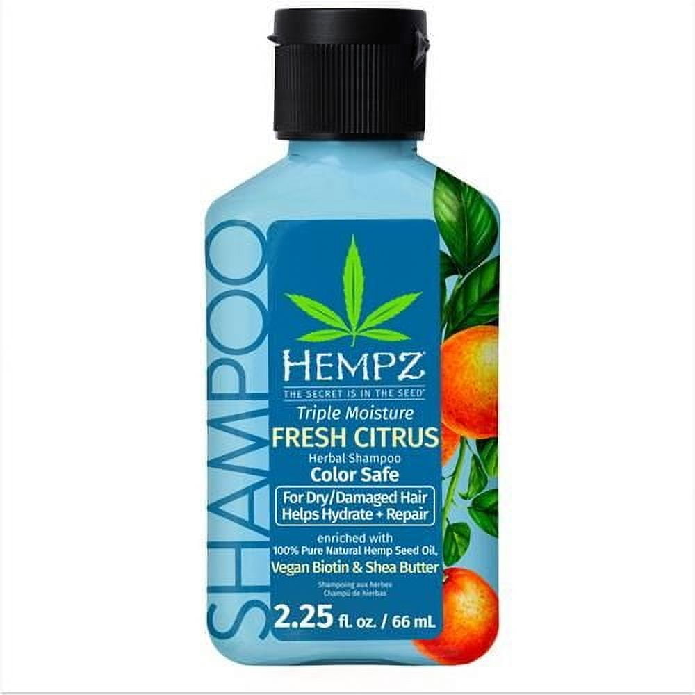 Hempz Biotin Hair Shampoo - Triple Moisture Peach & Grapefruit - For ...