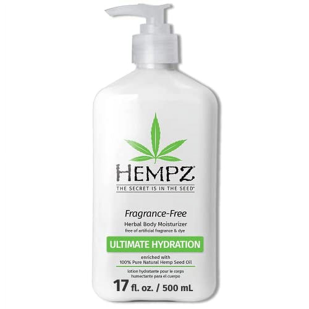 Hempz Body Lotion - Fragrance-Free Herbal Limited Edition Daily ...