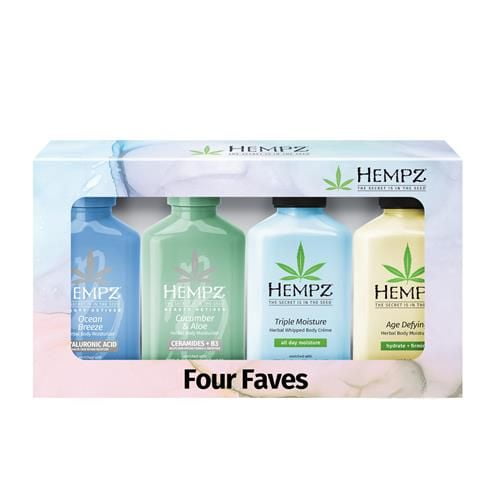 Hempz Fresh Four - Hydrating Body & Hand Lotion (4-Pack), Travel Size 2 ...