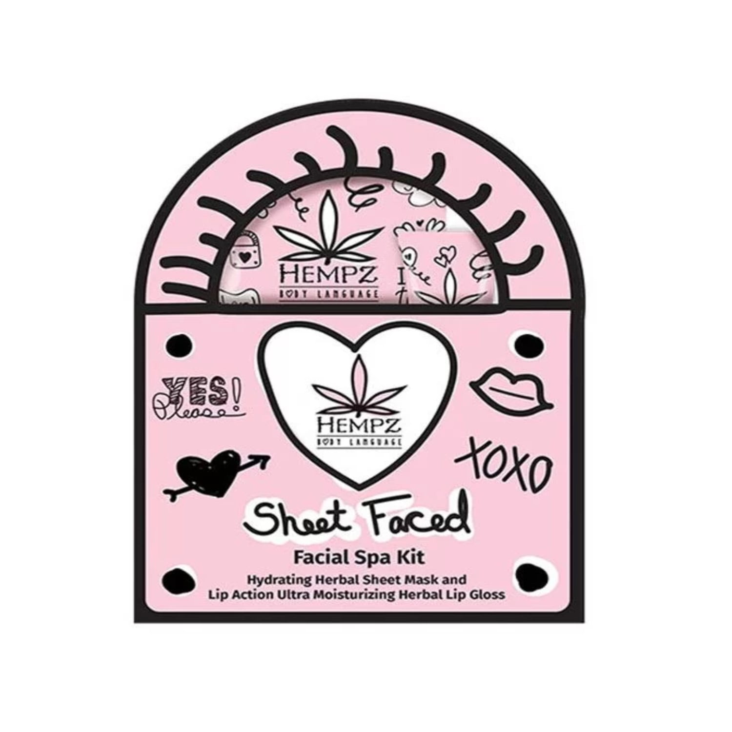 Hempz Hydration 4 Love Sheet Faced Facial Spa Kit Limited Edition ...