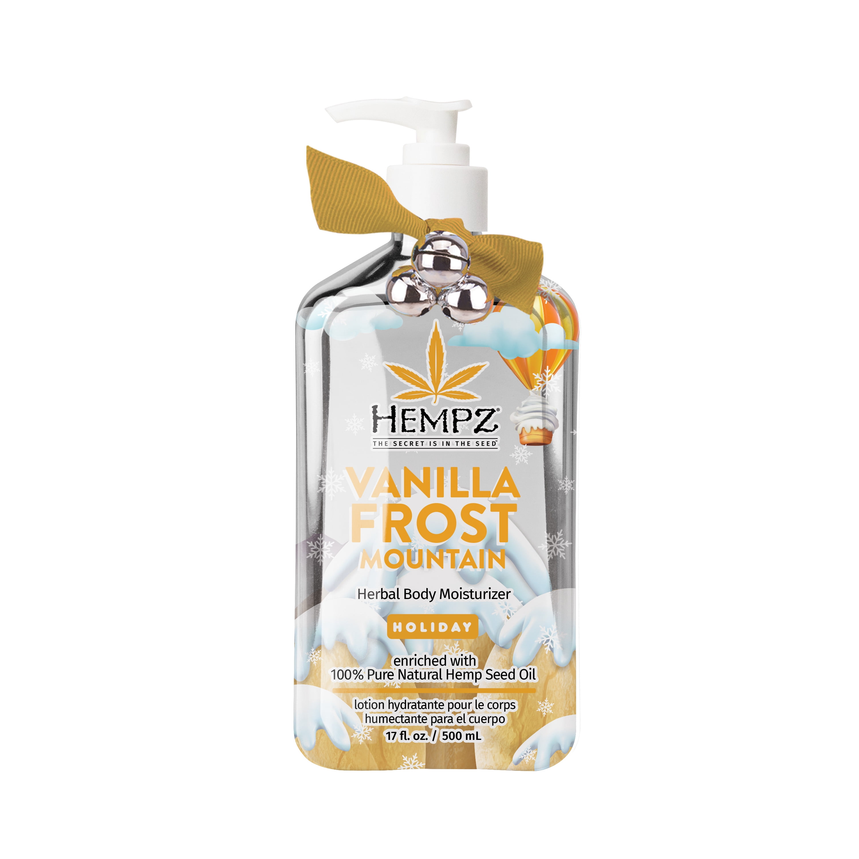 Hempz Holiday Vanilla Frost Mountain Herbal Body Lotion Moisturizer ...
