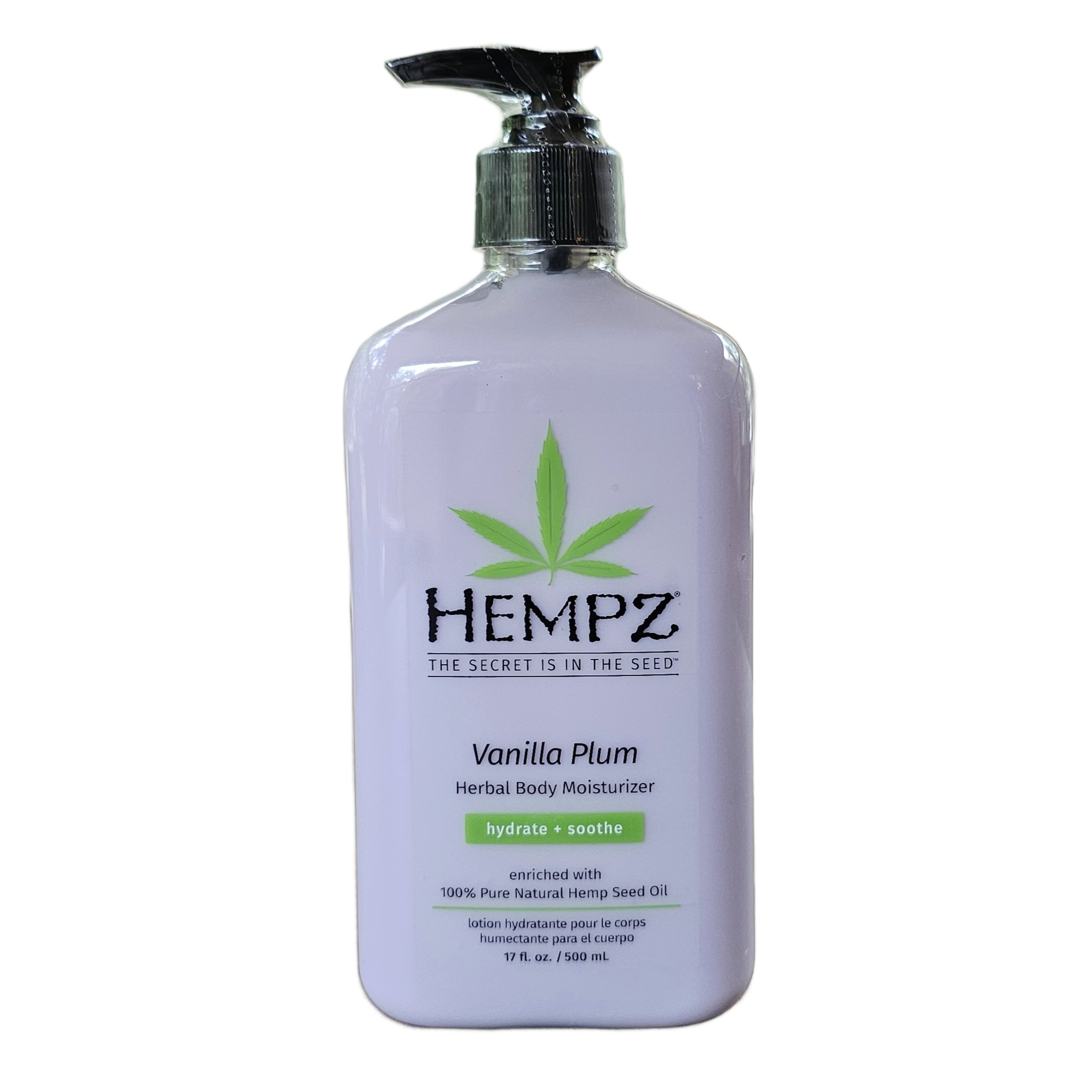Hempz Limited Edition Vanilla Plum Herbal Body Moisturizer Lotion 17 fl ...