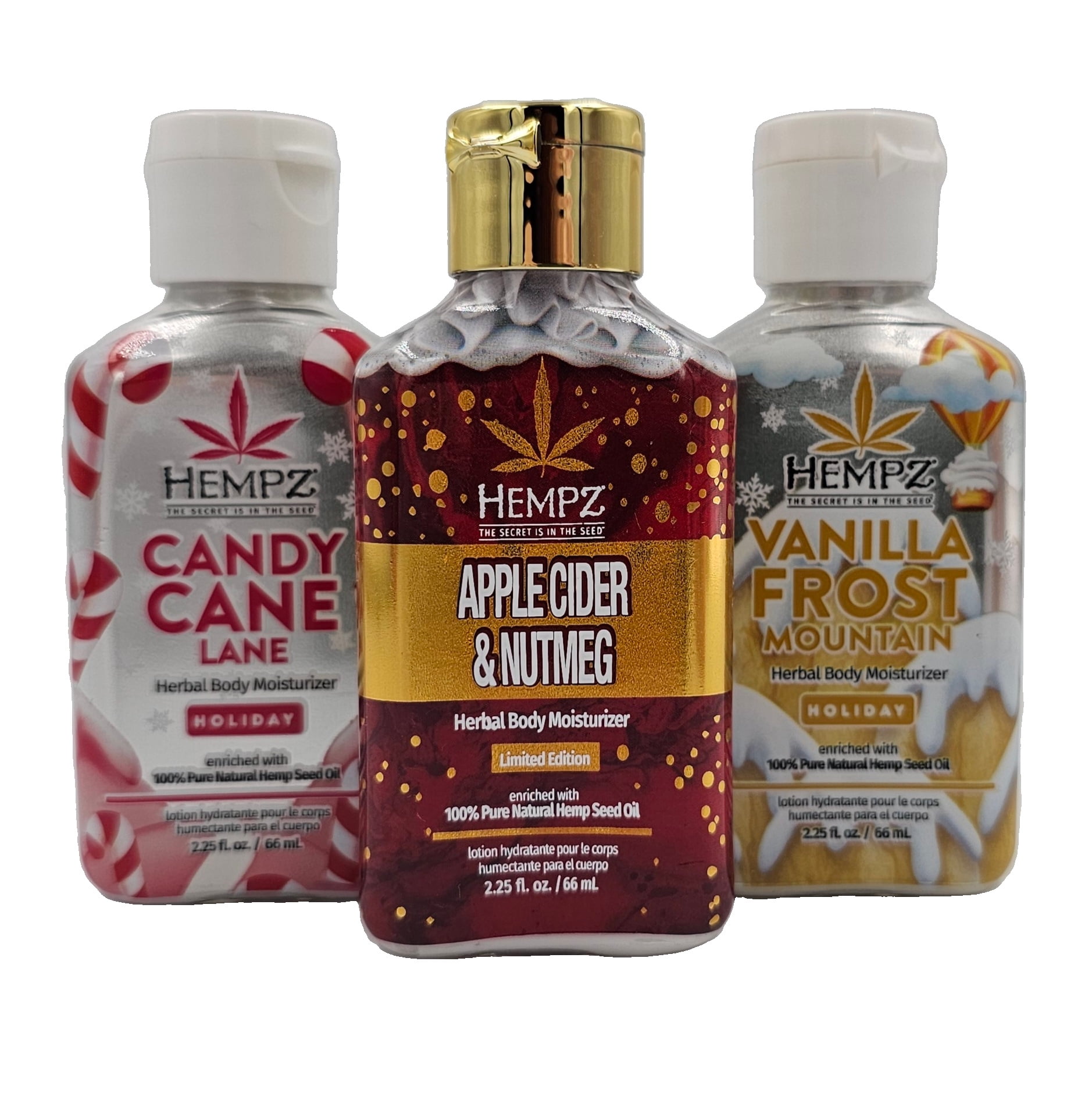 Hempz Lotion Holiday Limited Edition Mini Lotions Gift Set of 3 Lotion ...