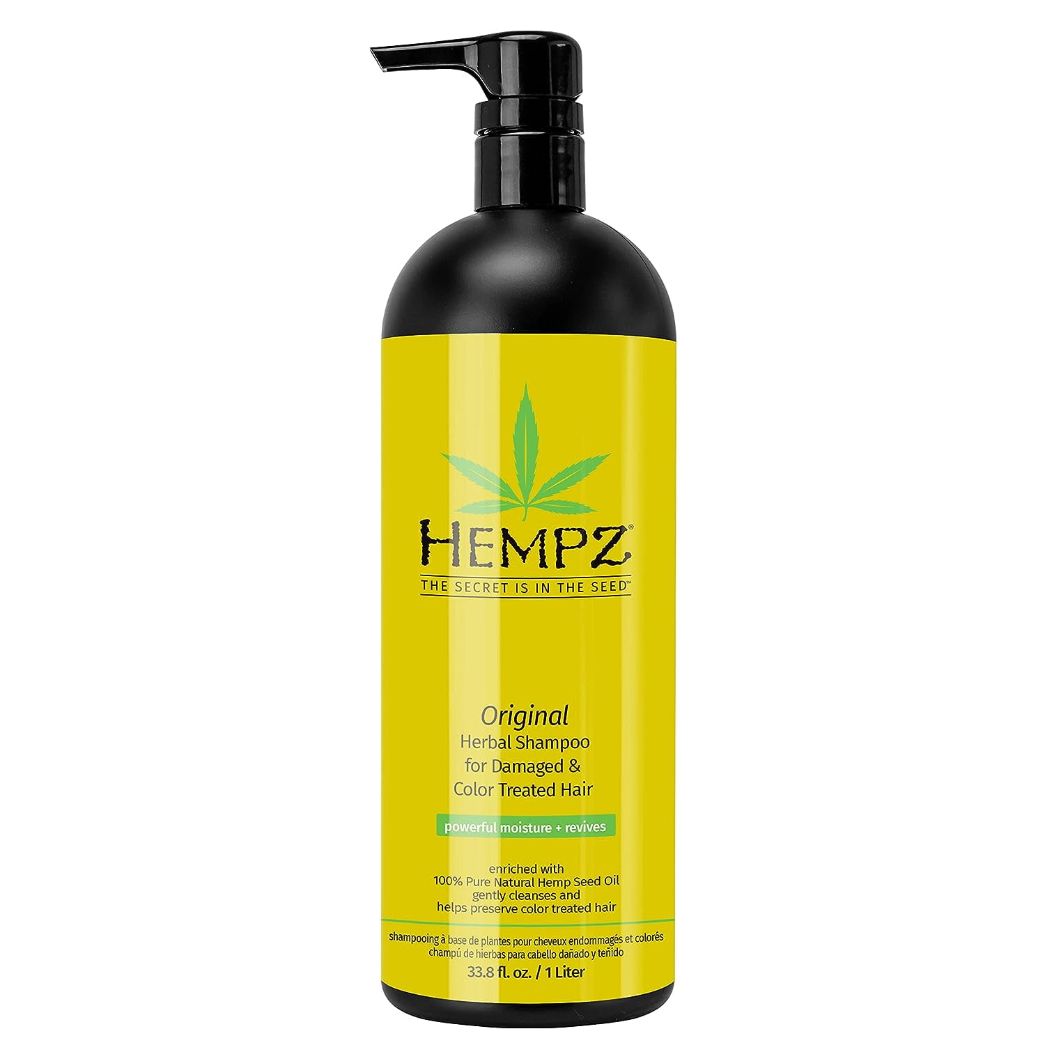 Hempz Original Herbal Shampoo, Sweet Banana and Floral Scent, Damaged ...