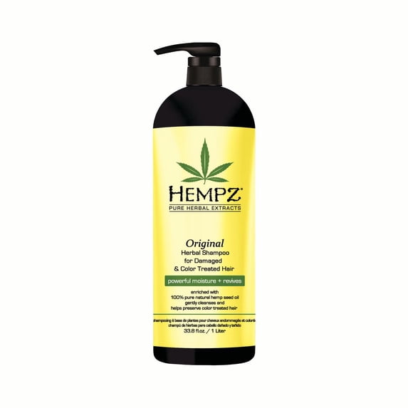 Hempz Herbal Shampoo, Damaged and Color Treated Hair, Hemp Seed Oil ...