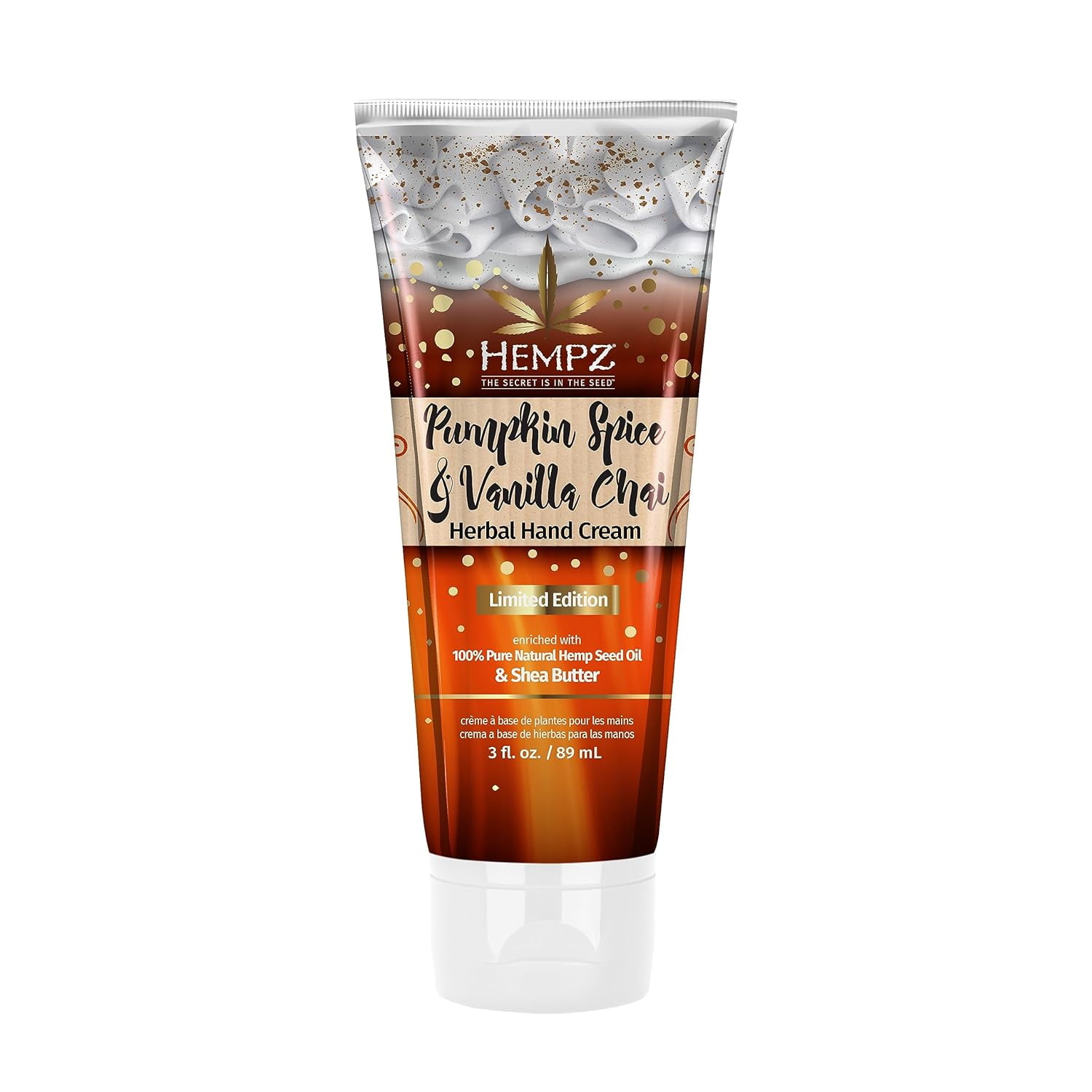 Hempz Pumpkin Spice & Vanilla Chai Moisturizing Hand Cream Lotion (3 Oz ...