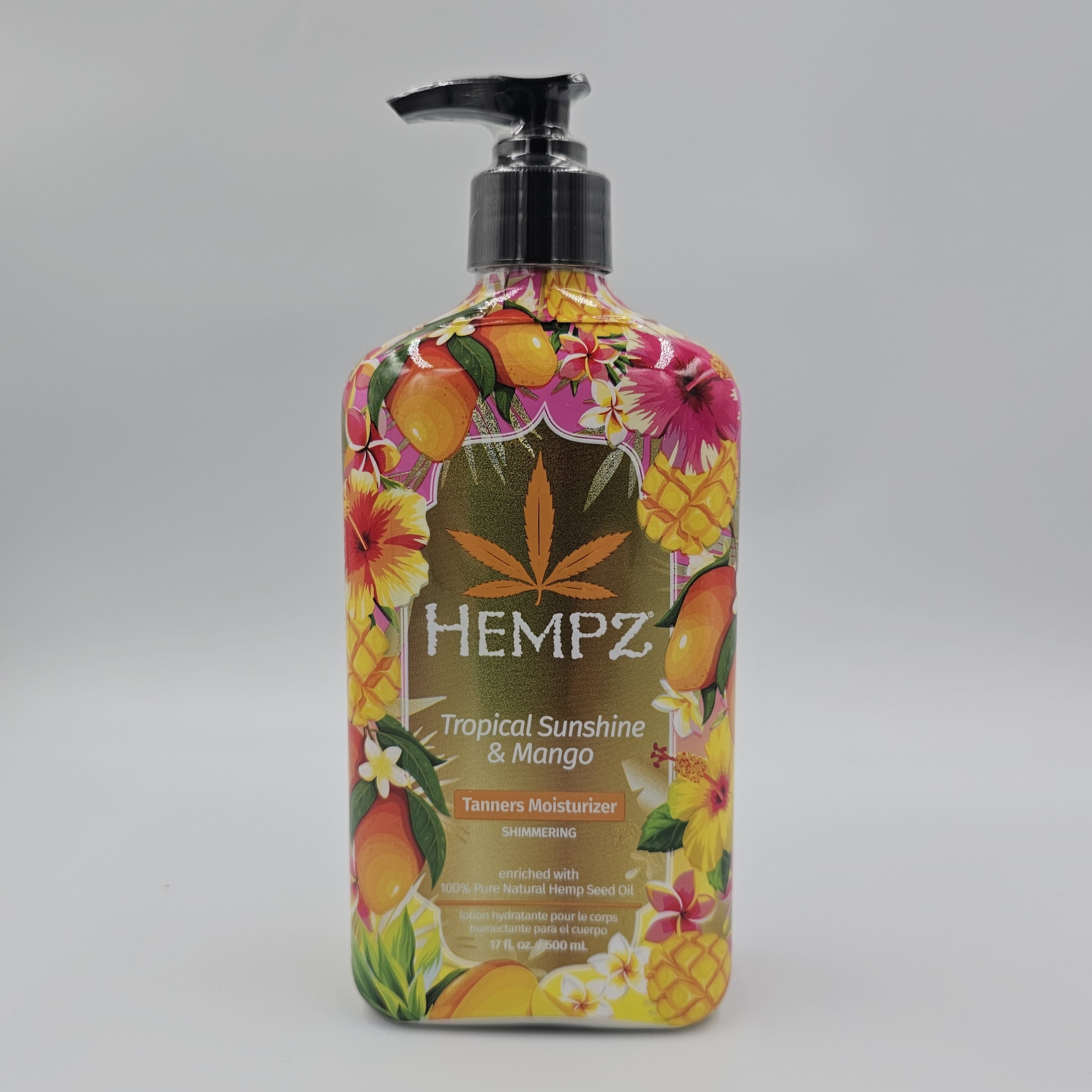 Hempz, Tropical Sunshine & Mango Herbal Tan Extending Moisturizer, 17 ...