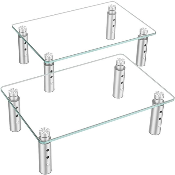 Hemudu 2 Pack Monitor Stand Riser, 3 Height Adjustable Laptop Stand ...