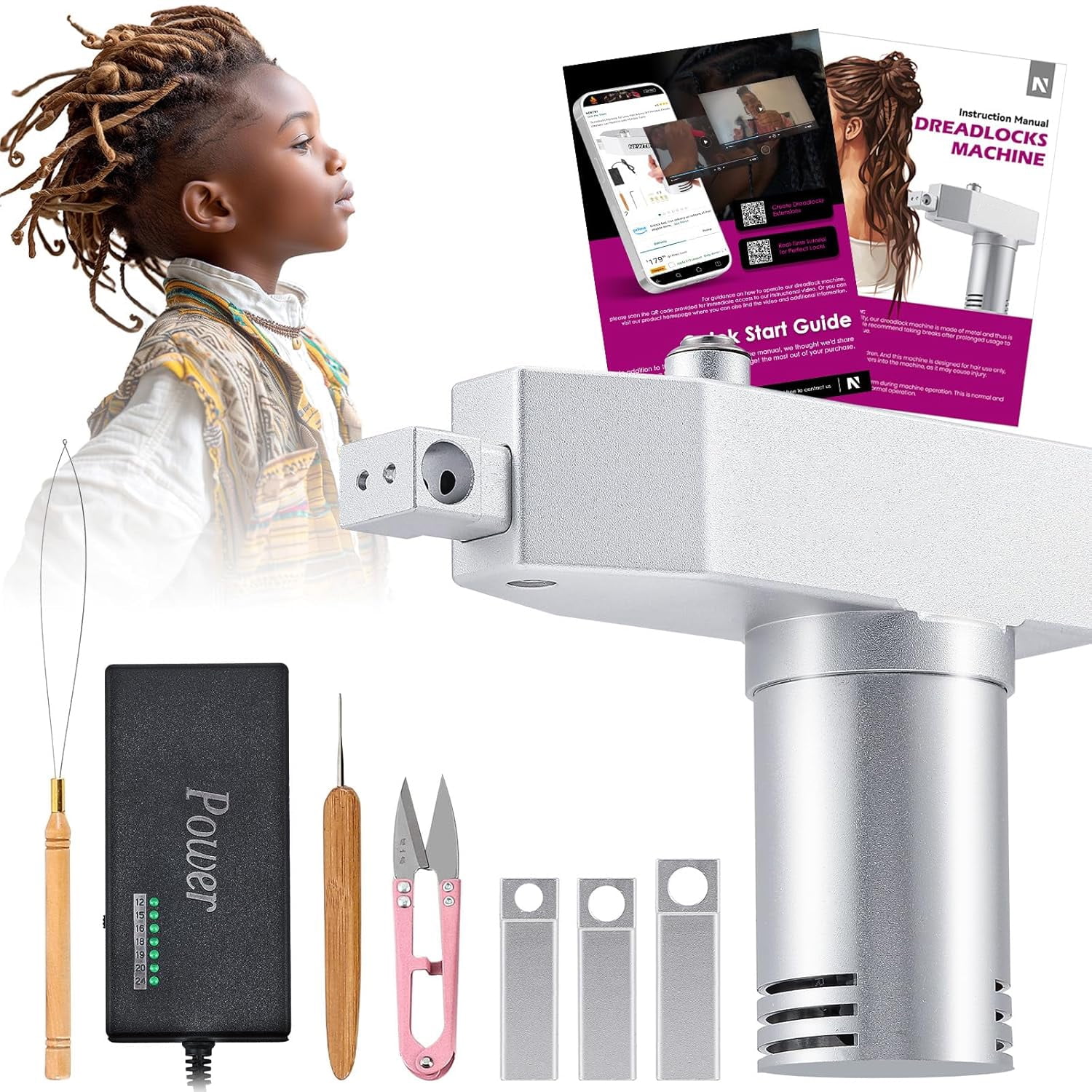 Hemvt Upgrade Automatic Dreadlocks Maker, Electric Dreadlocks Machine ...