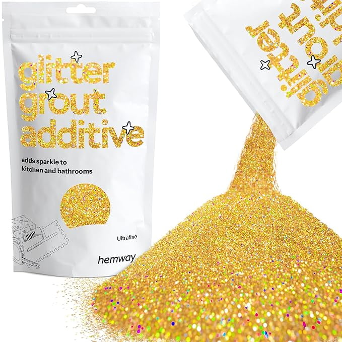 Hemway Glitter Grout Additive add Sparkle to Mosaic Tiles, Bathrooms ...