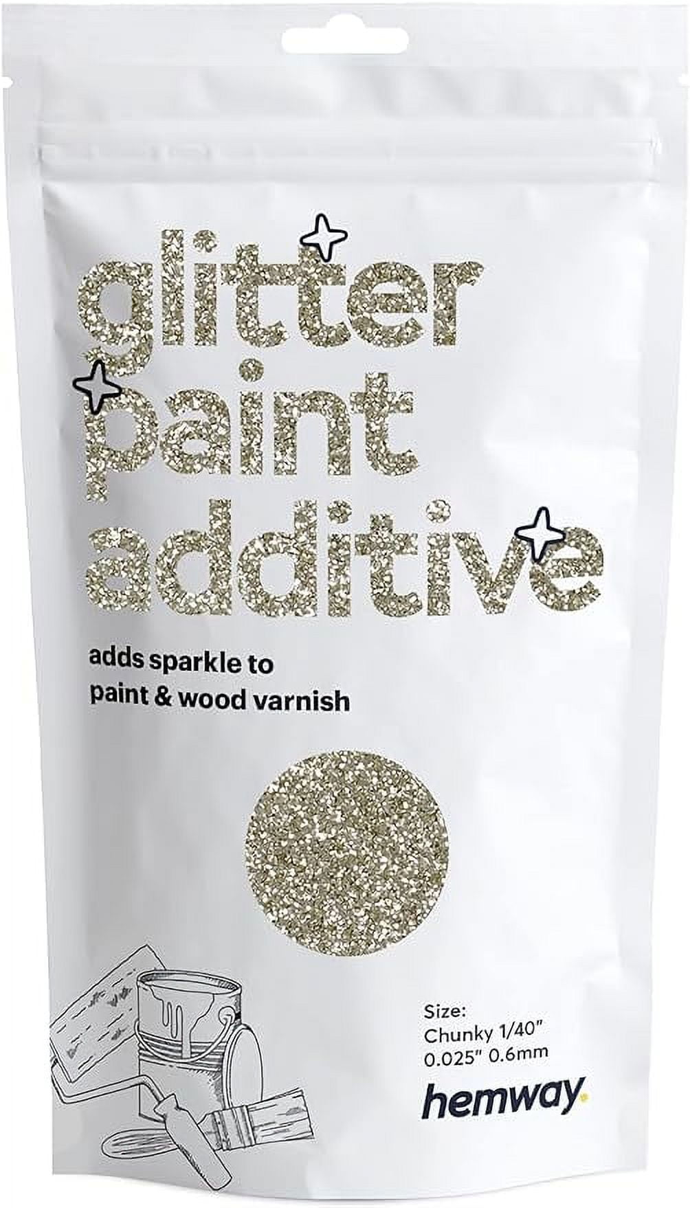 Hemway Glitter Paint Additive Crystals for Acrylic Emulsion Paint ...