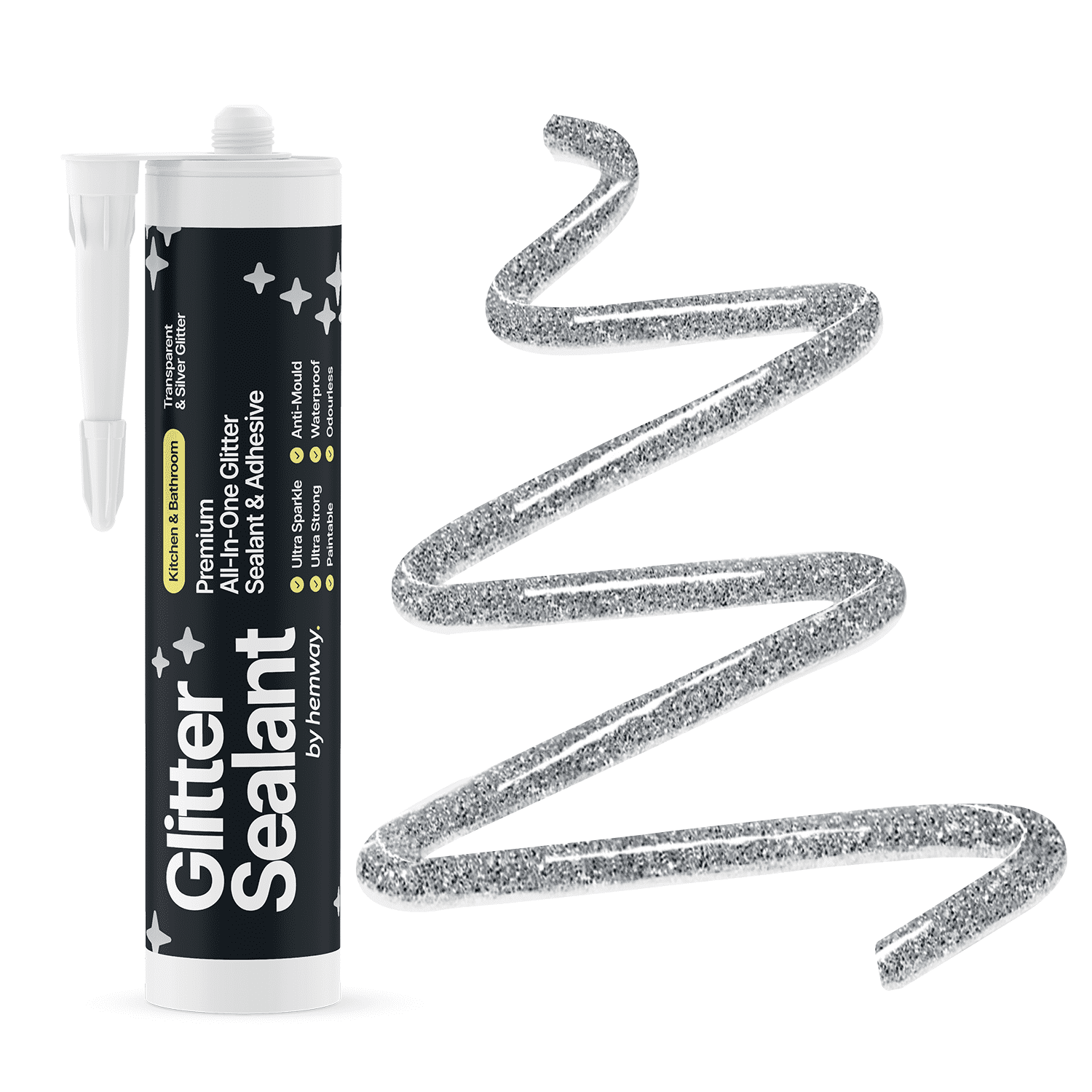 Hemway Glitter Sealant & Adhesive - Premium Kitchen & Bathroom ...