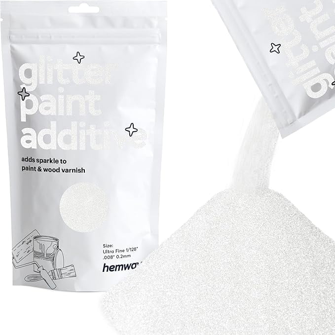 Hemway Craft Add Glittery Paint Additive for Acrylic, Interior/Exterior ...