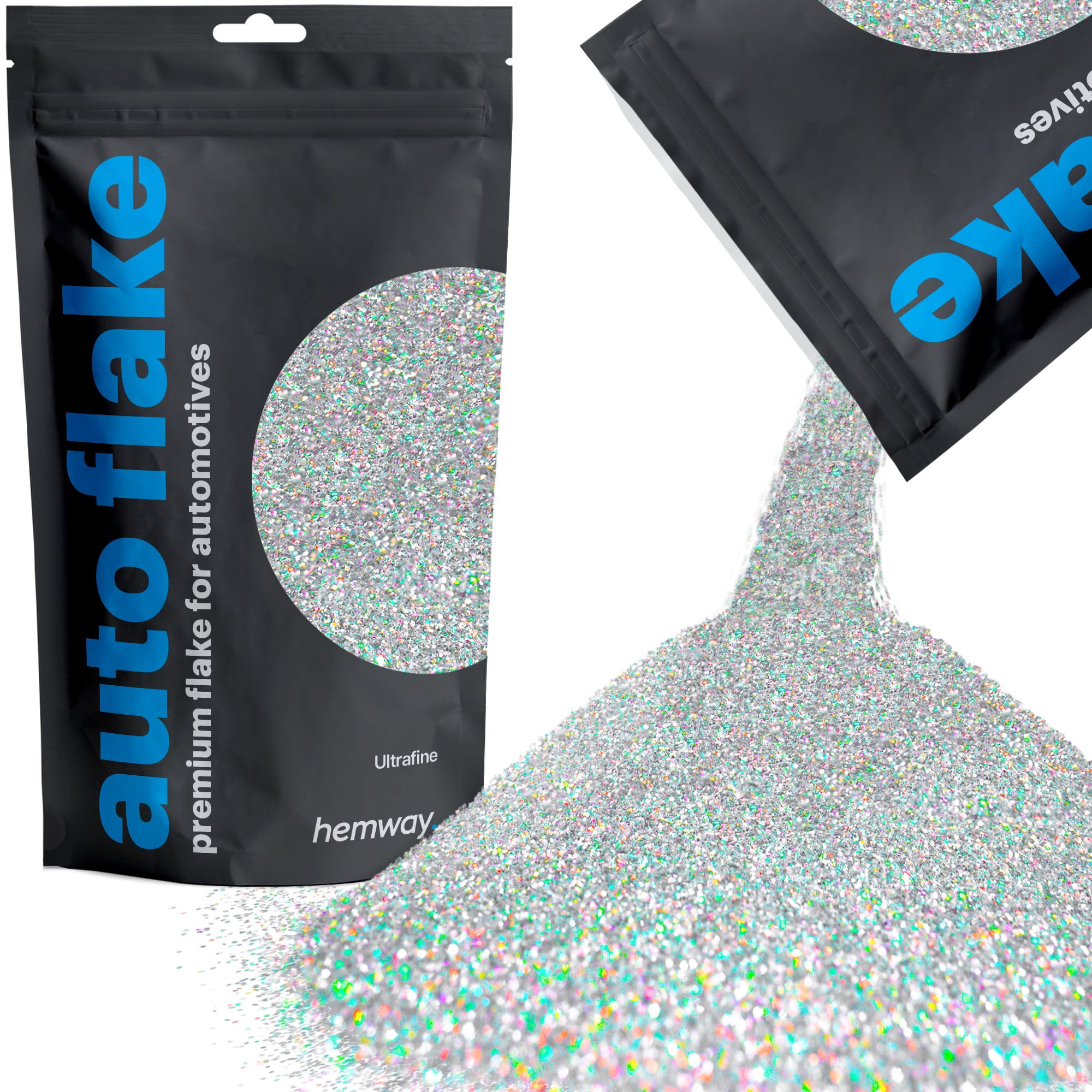 Hemway Premium Automotive Glitter Flake Paint Additive - Silver ...