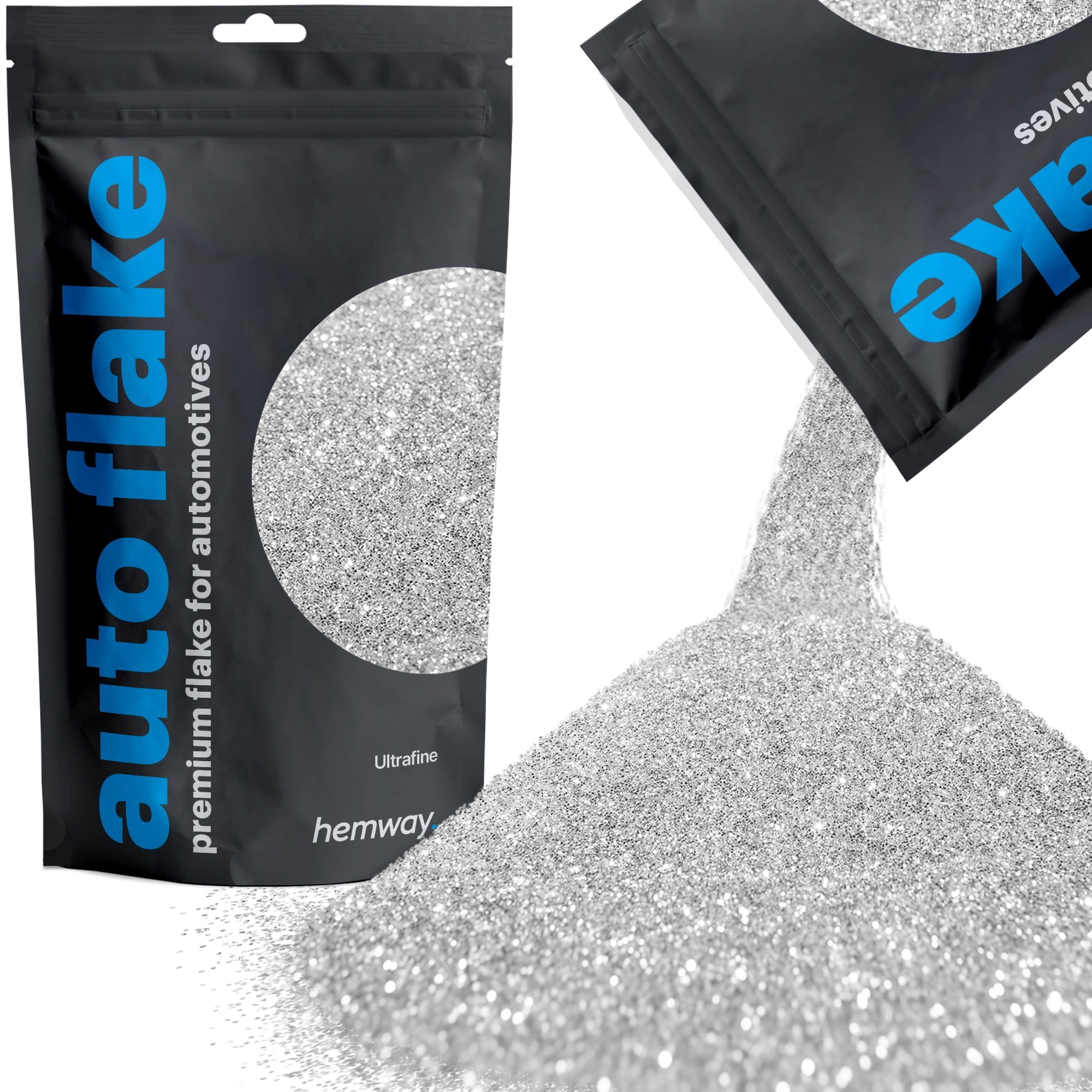 Hemway Premium Automotive Glitter Flake Paint Additive - Silver ...