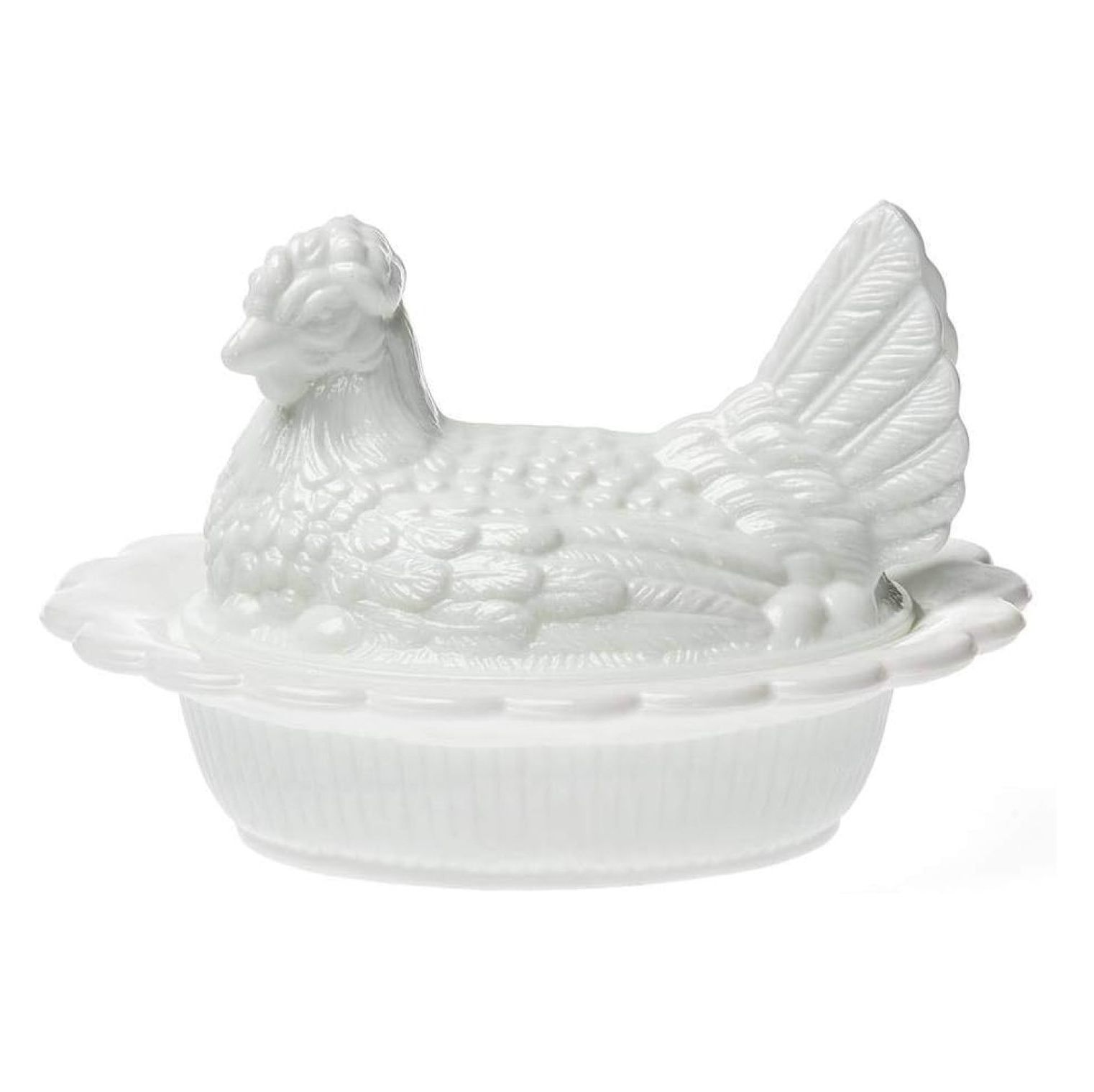Hen Candy Dish, Vintage Style Covered Candy Bowl with Lid, 6 Inch ...