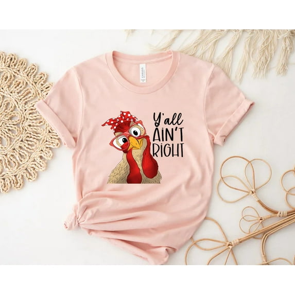 Hen Chicken 4H Farm Egg Humor Shirt For Women, Funny Backyard Chicken ...
