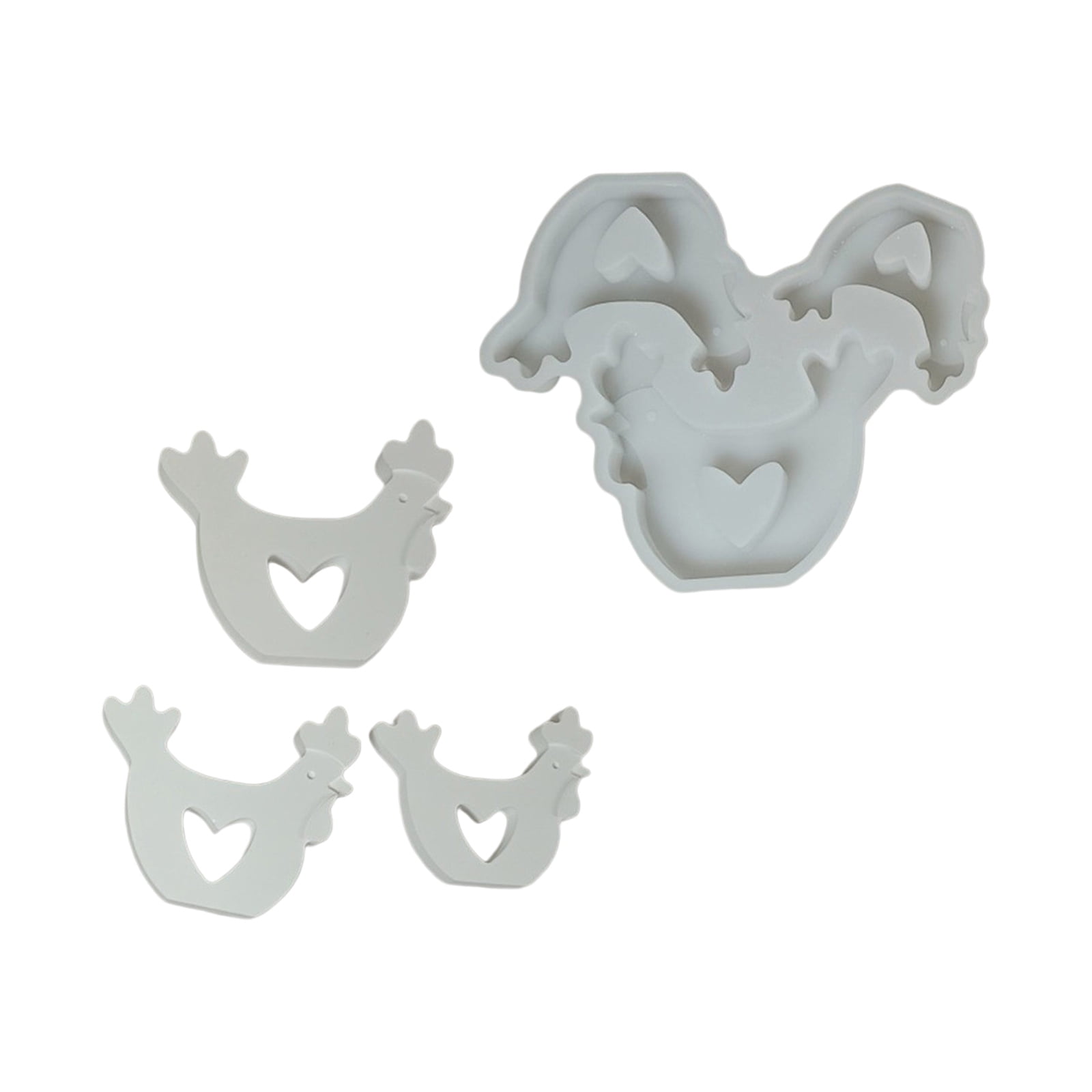 Hen Chicken Silicone Molds for Epoxy Resin Soap Gypsum Decoration Hen ...