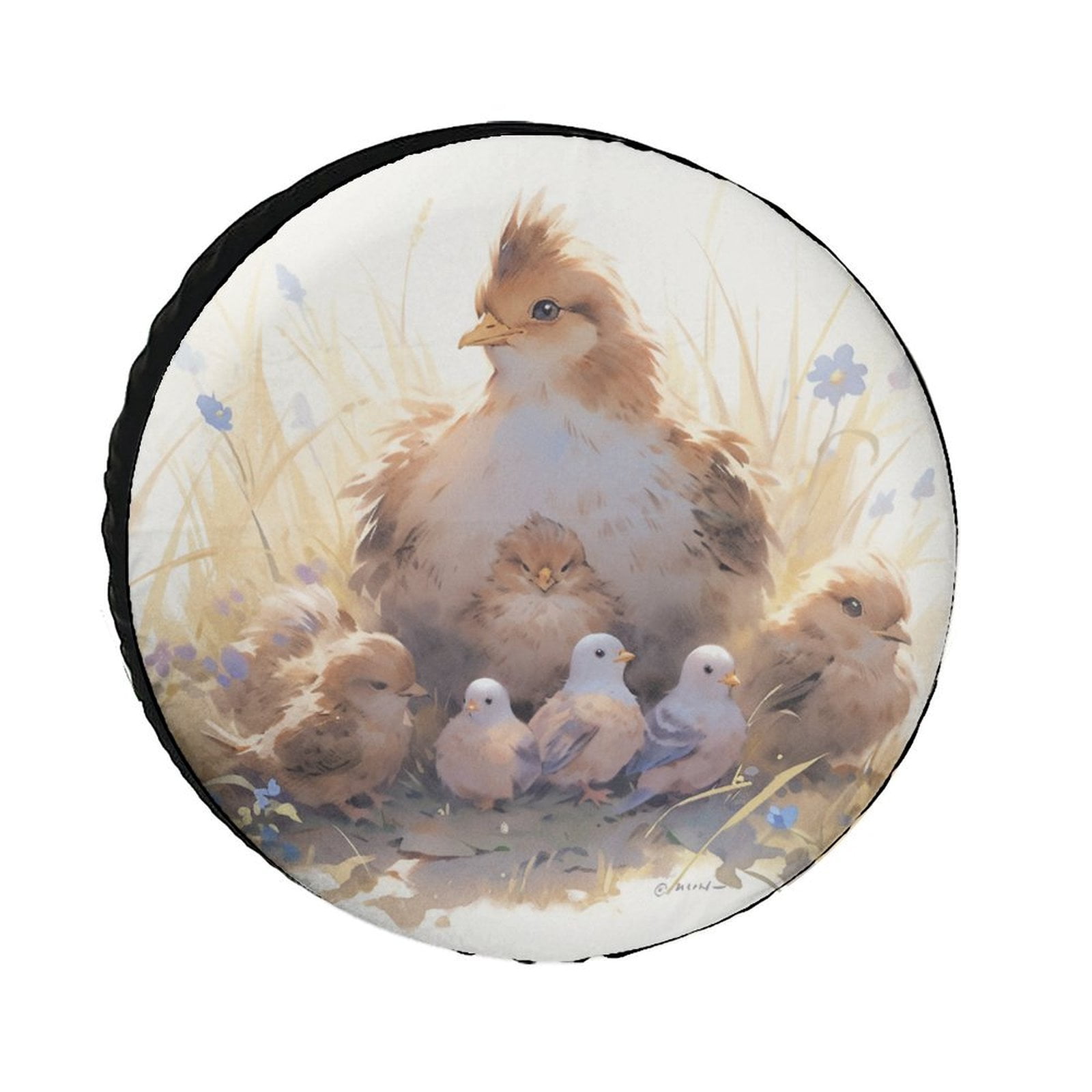 Hen And Her Chicks Camper Spare Tire Cover Farmhouse Country Animal ...