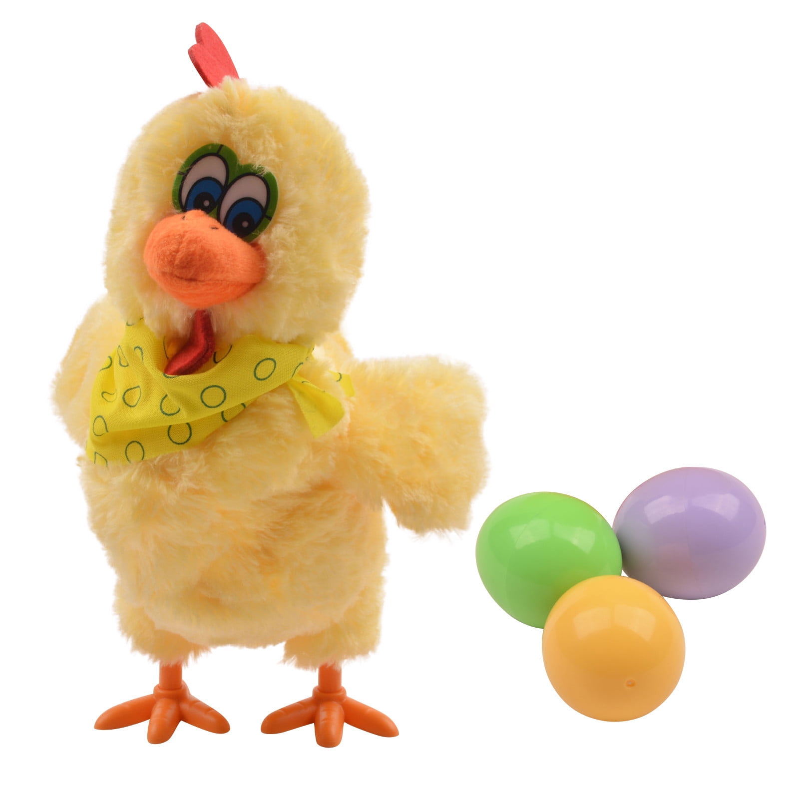 Hen Laying Eggs Plush Chicken Toy Electric Music and Dancing with ...