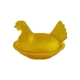 Hen on Nest Glass Dish, Crystal Glasses Candy Dish with Lid Hen-Shaped ...