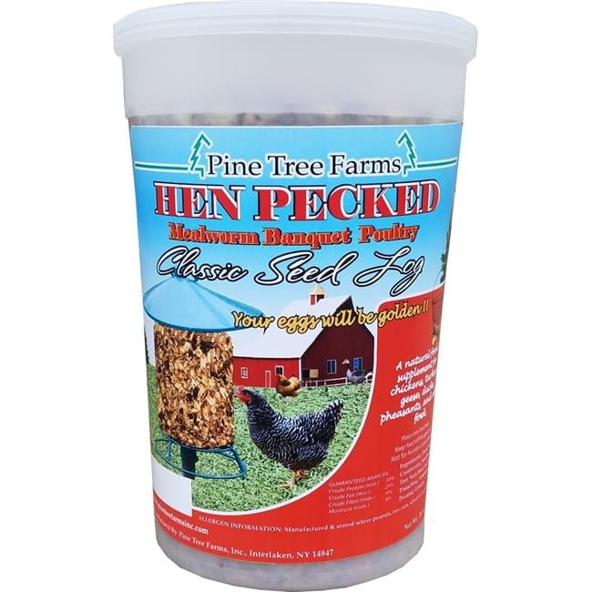 Hen Pecked Mealworm Poultry Classic Log, 28 oz - Walmart.com