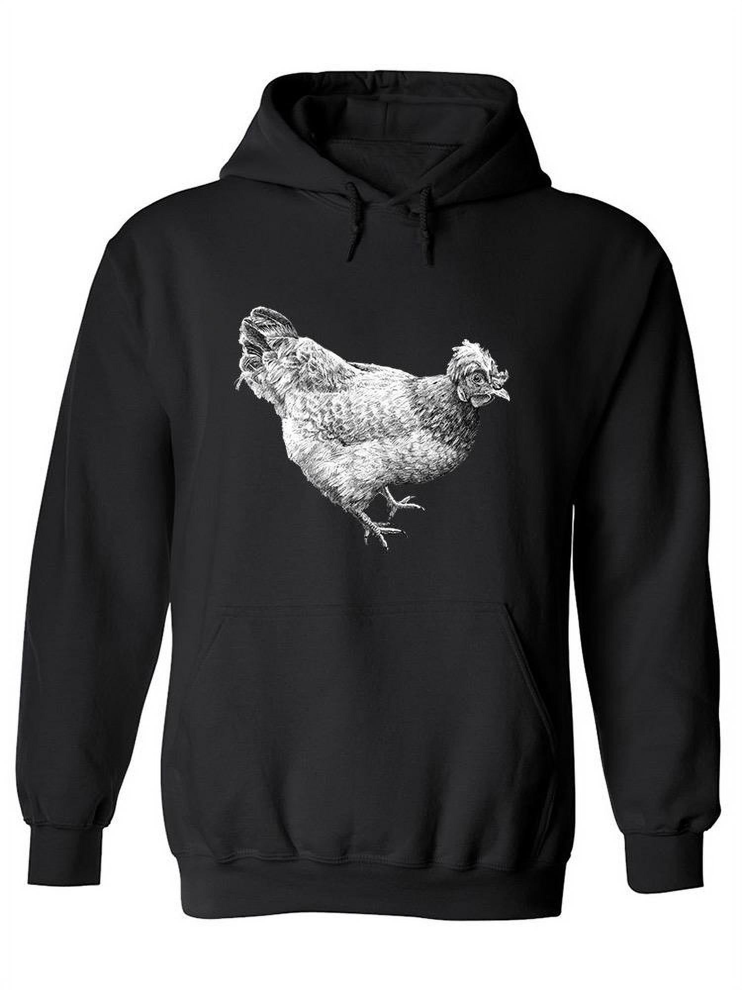 Hen Sketch Hoodie Women -Image by Shutterstock, Female Large - Walmart.com